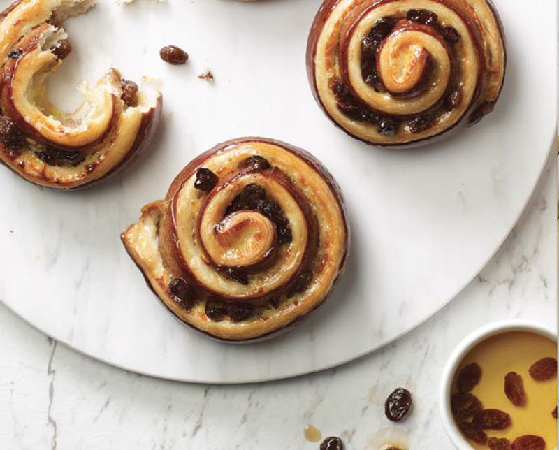Recipe RUM & RAISIN ROLLS - Professionals