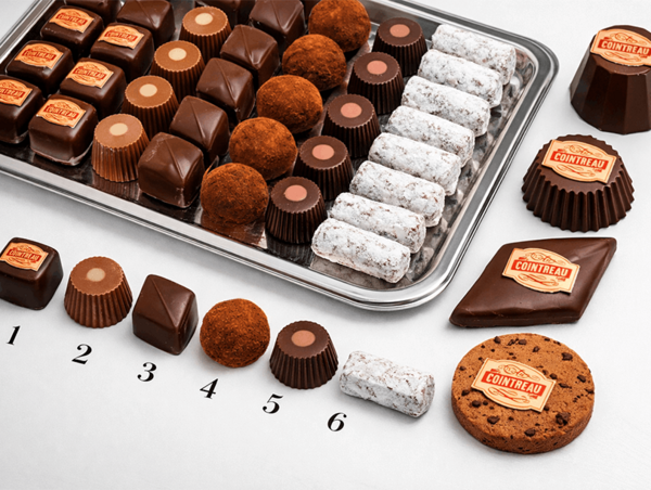 Recette Sélection de bonbons de chocolat au Cointreau - Professionnels